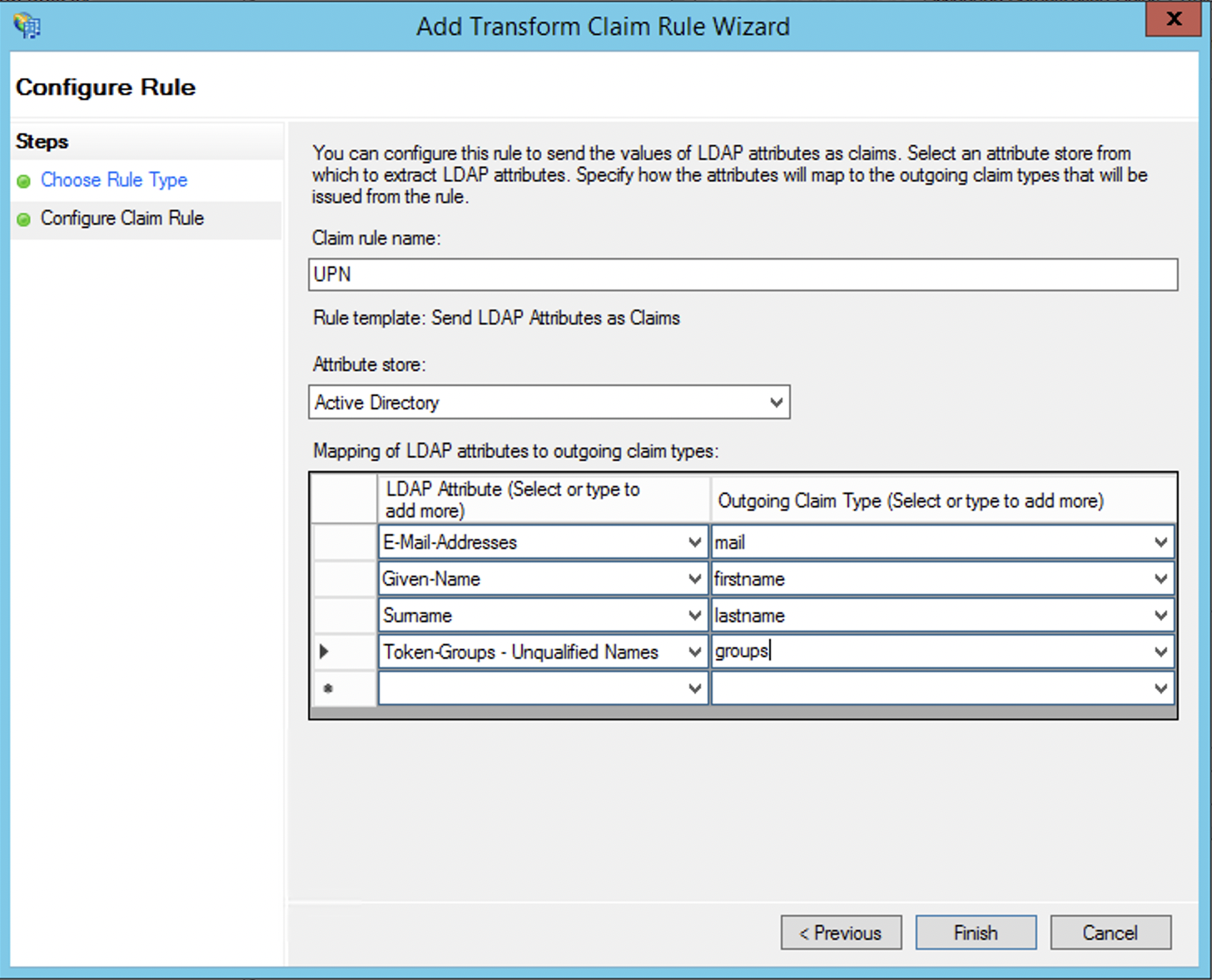 Interconnexion ADFS – Support LockSelf