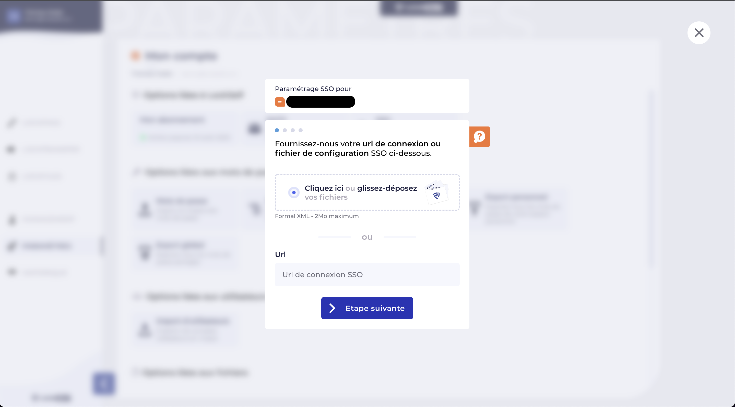 Configuration de l'interconnexion SSO – Support LockSelf
